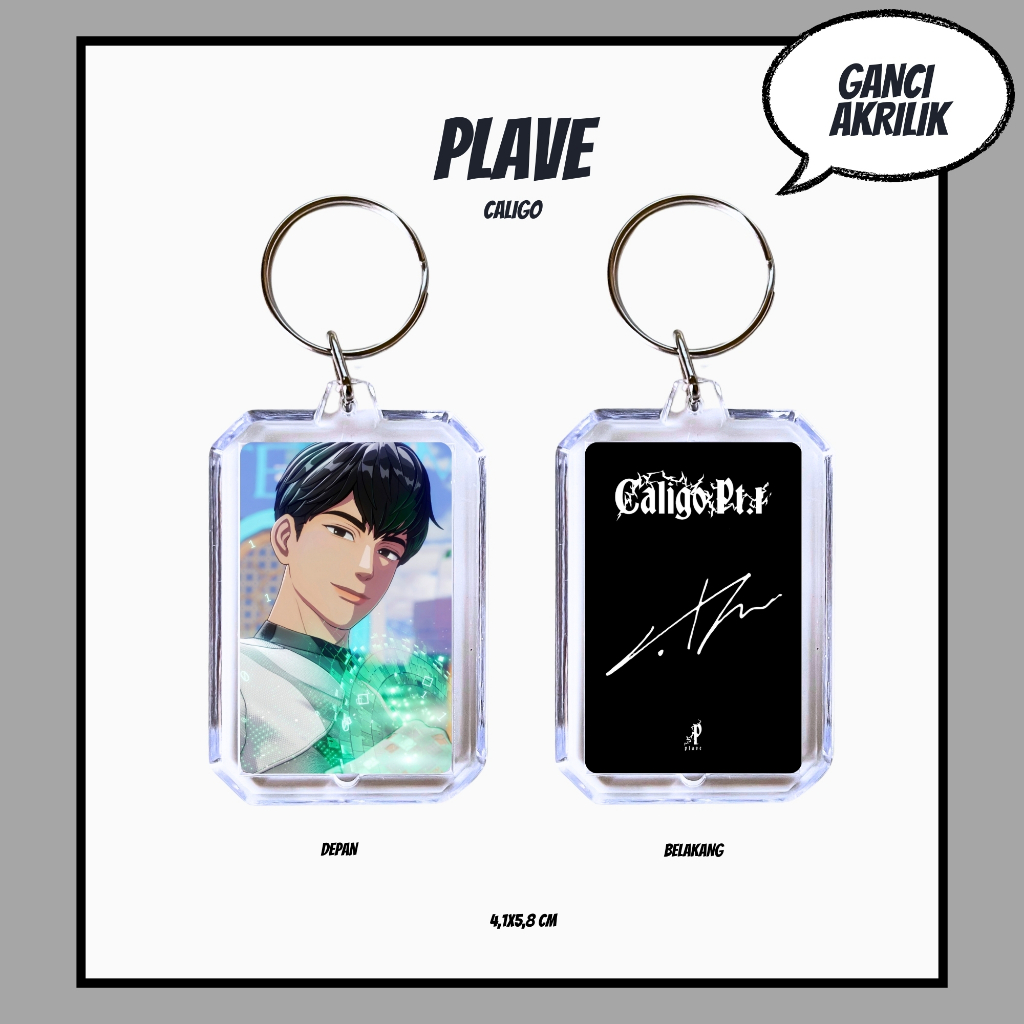 Jual HOLOGRAM GANCI AKRILIK PLAVE CALIGO KEYCHAIN GANTUNGAN KUNCI ...
