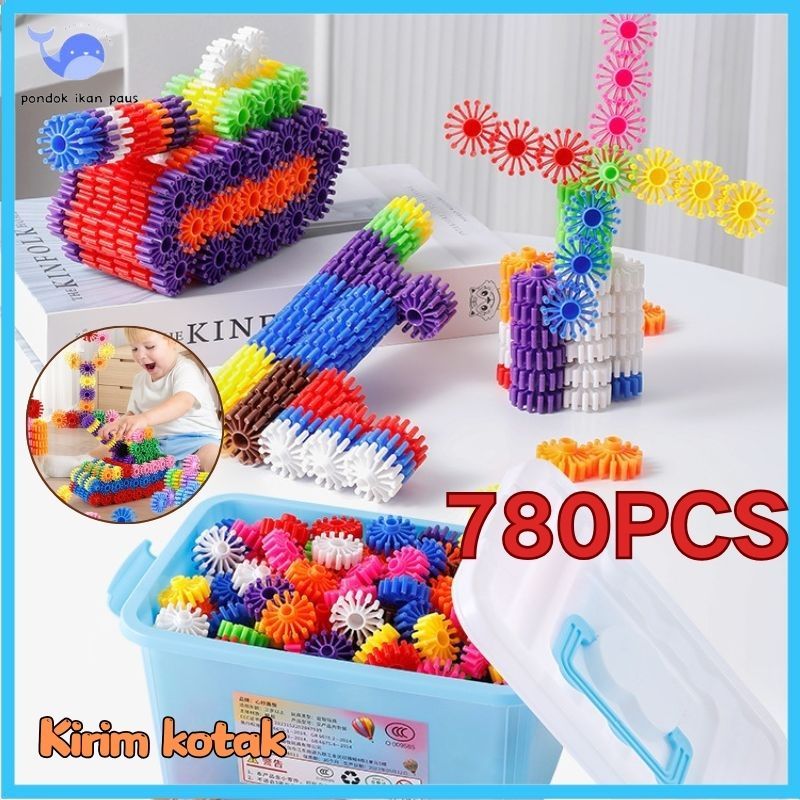 Jual 【Pengiriman Jakarta】Mainan Edukasi Anak Susun Balok Brick Balok ...