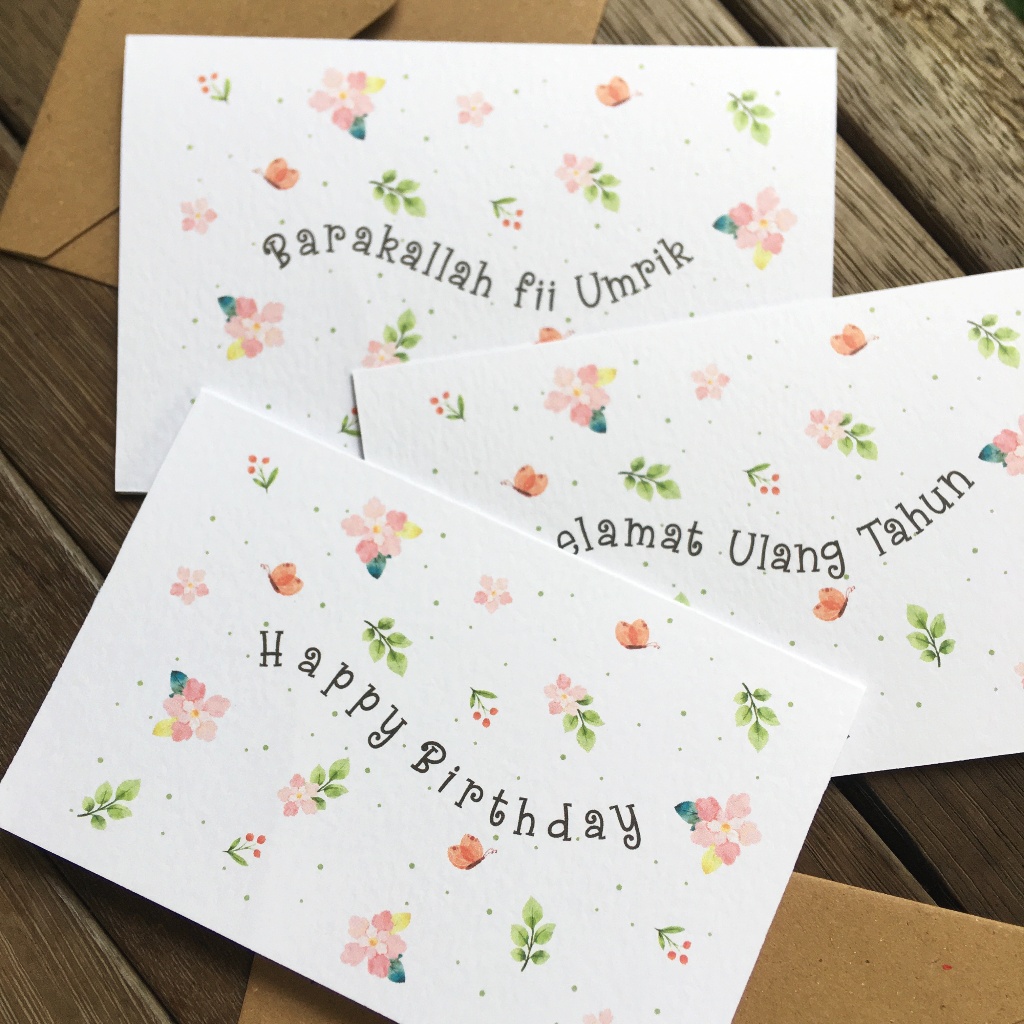 Jual Kartu Ucapan Ultah Ulang Tahun Happy Birthday Greeting Card ...