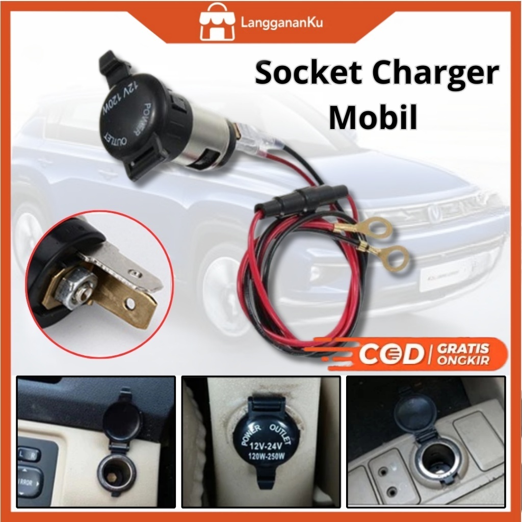 Jual Soket Charger Pemantik Listrik Mobil Socket Lighters Power Outlet ...