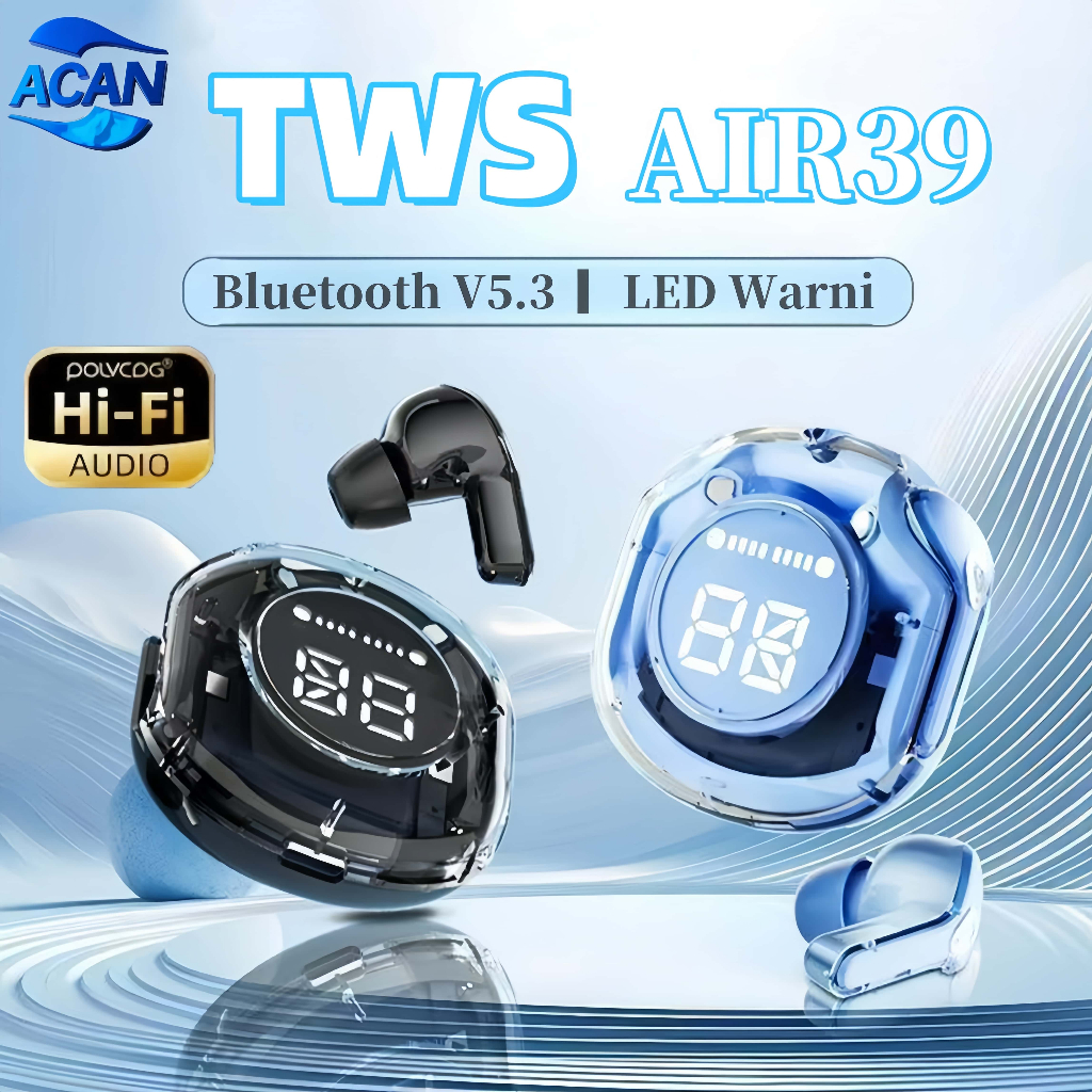 Jual 【COD】Mini RGB LED Display Headset Bluetooth Full Bass Stereo ...
