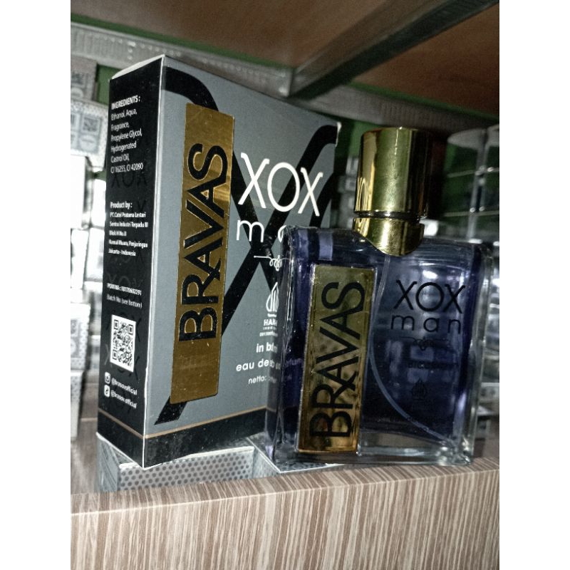 Jual BRAVAS Eau De Parfum 100ml / ELITE BLACK / XOX MAN | Shopee Indonesia