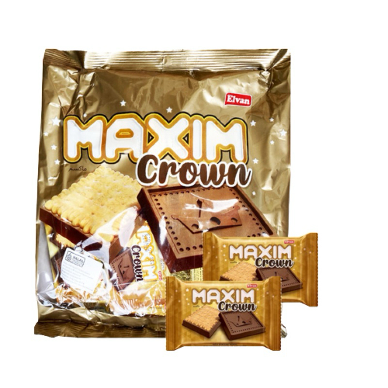 Jual Maxim Crown biskuit cokelat / cokelat biskuit 275 gr | Shopee ...