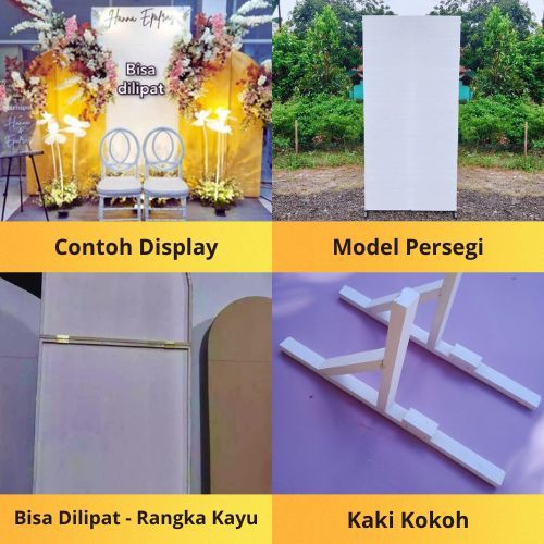 Jual dekoraai backdrop triplek lamaran.photoboot backdrop kayu triplek ...