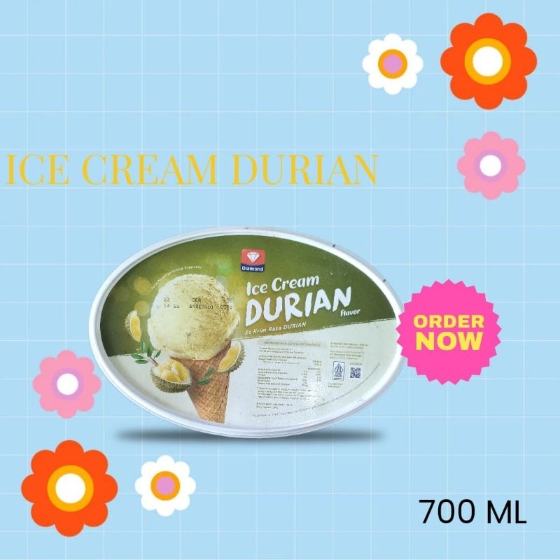 Jual ICE CREAM RASA DURIAN 700ML | Shopee Indonesia