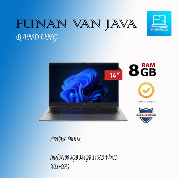 Jual ADVAN T-BOOK (POLOS) Intel N100/4GB/128GB eMMC/Intel UHD/WIN 11/14 ...