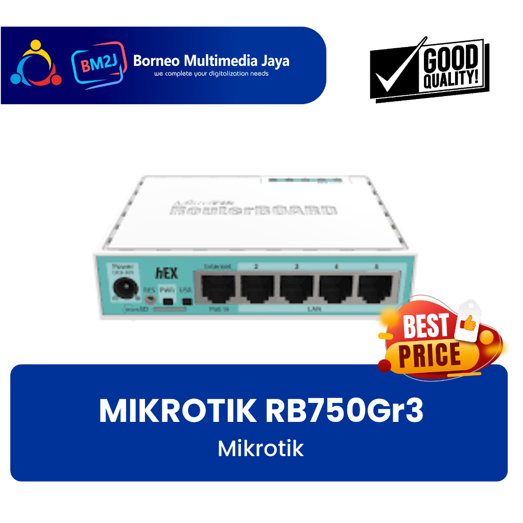 Jual MIKROTIK RB750Gr3 (hEX)/ ROUTER MIKROTIK RB750 GR3 HEX/ RB 750GR3 ...