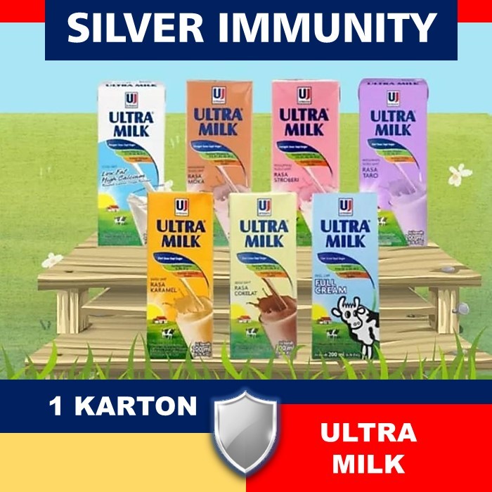 Jual KARTONAN SUSU ULTRA MILK 125/200/250 ML UHT LOW FAT | Shopee Indonesia