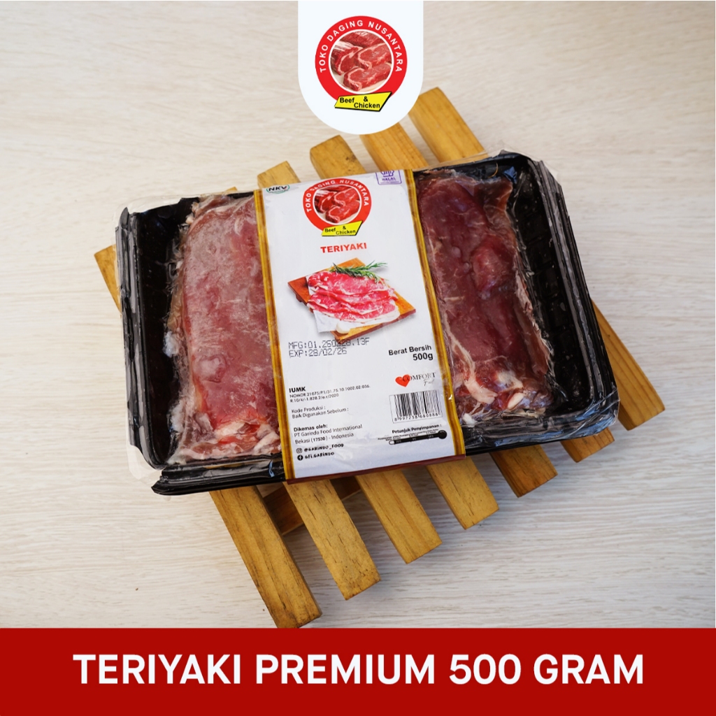 Jual DAGING SLICE TERIYAKI PREMIUM 500GR | PREMIUM TERIYAKI BEEF SLICED ...