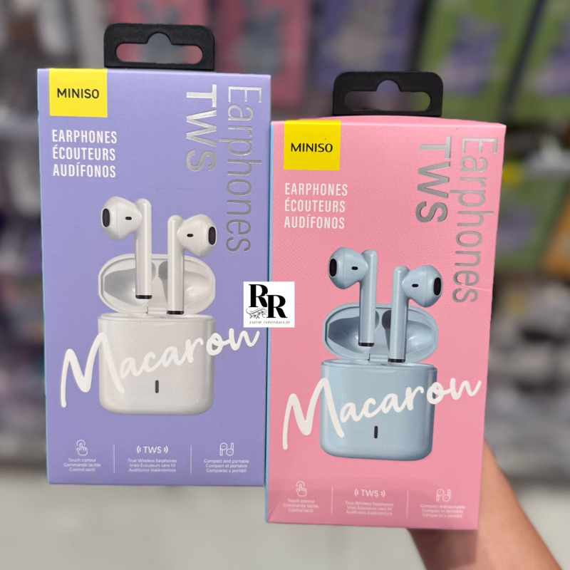 Jual Miniso Official - Earphone / Miniso Macaron Half in-Ear TWS ...