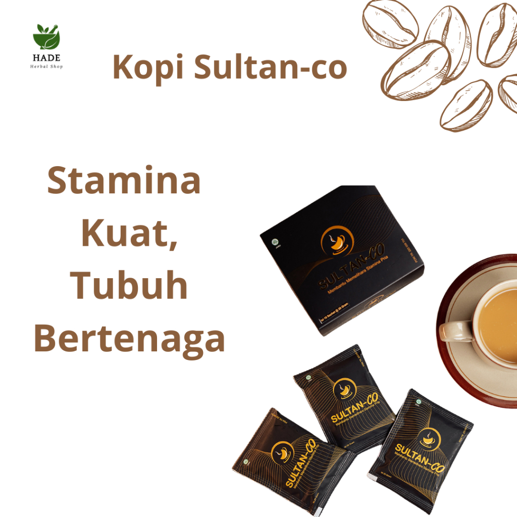 Jual Kopi Sultan Co | Kopi Kuat dan Stamina Tahan Lama Bpom 1 Box (5 Sachet) | Shopee Indonesia