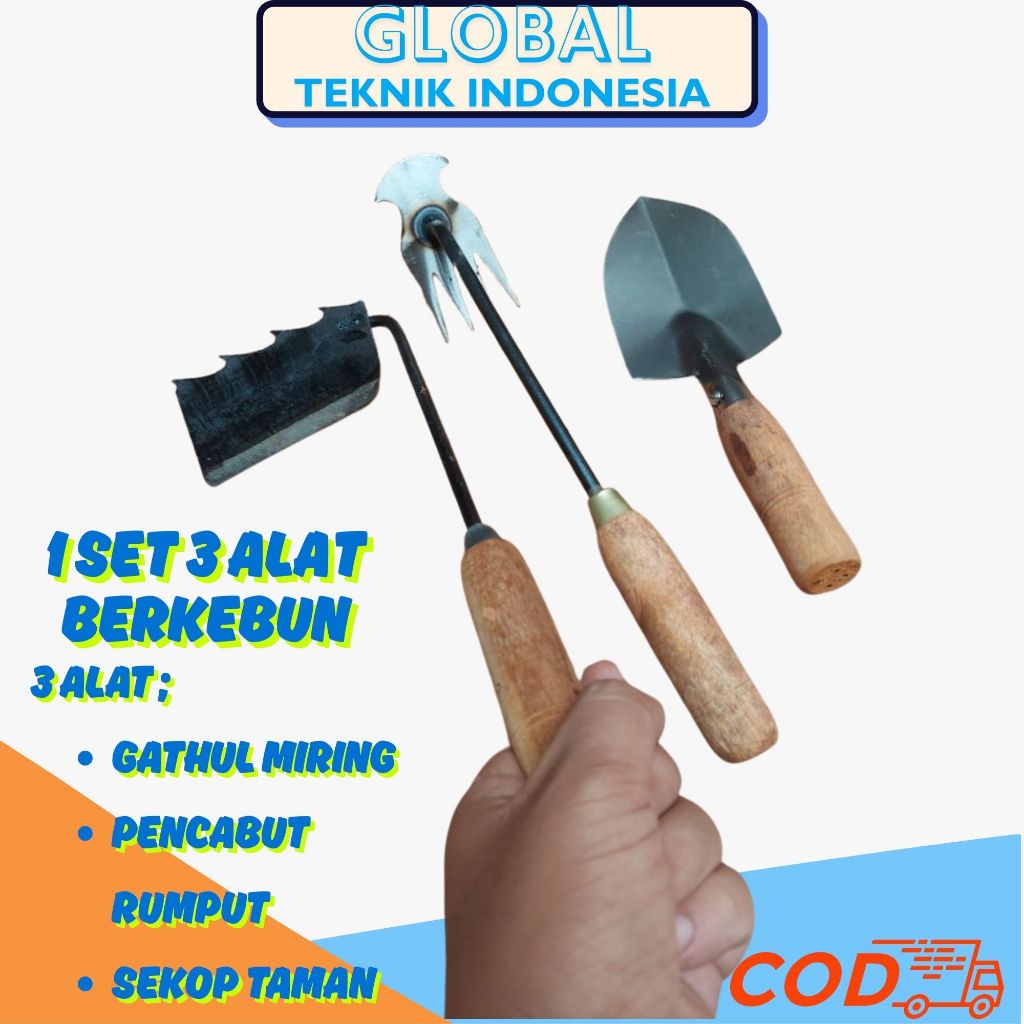 Jual Paket berkebun isi 3 terdiri dari pencabut rumput koret rumput dan ...