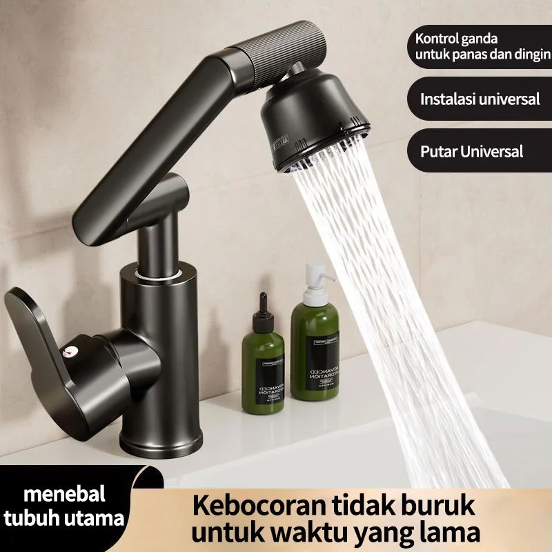 Jual SUS304 Keran Putar 1080Derajat Keran Air Panas & Dingin Keran 2 ...