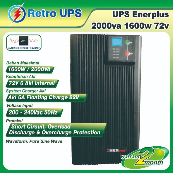 Jual UPS Enerplus 2000va 1600w 72v Bergaransi | Shopee Indonesia