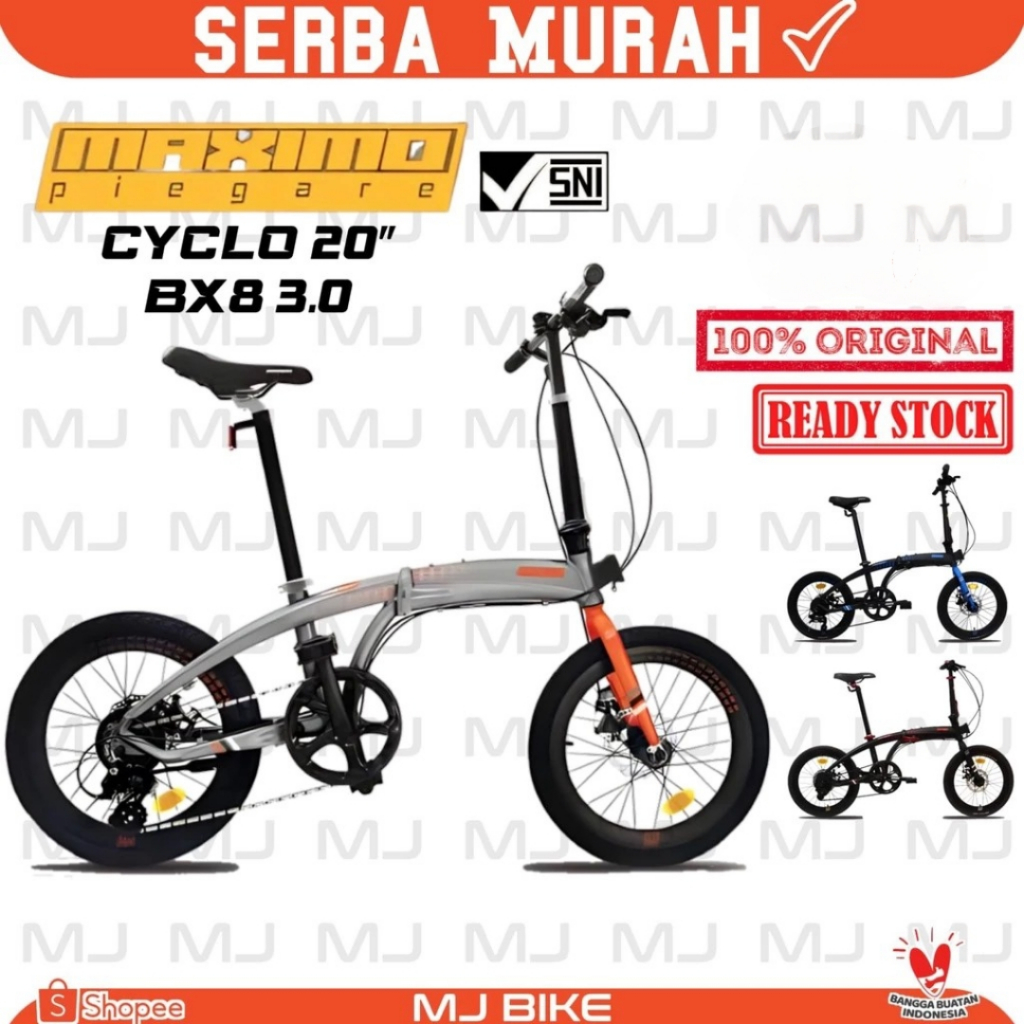 Jual Sepeda Lipat Maximo CYCLO 20" BX8 TX7 3.0 / 8.0 GARANSI RESMI ...