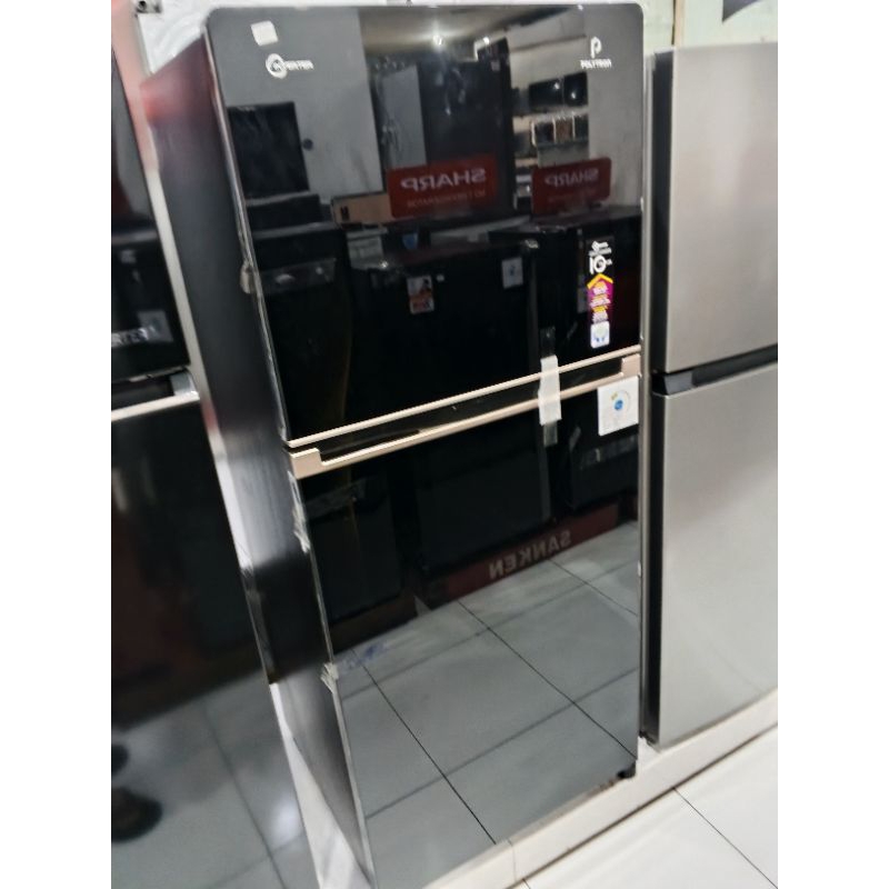 Jual kulkas 2 pintu inverter polytron 220 / 186 liter prw 23 vx low ...