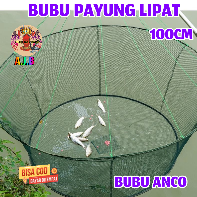 Jual MN Perangkap Bubu Anco Tangkul Jaring Lipat Bulat Alat Pancing ...