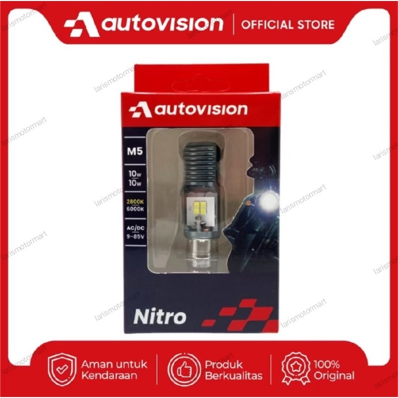 Jual Bohlam Lampu LED Utama Autovision Nitro Original Lampu Depan LED ...