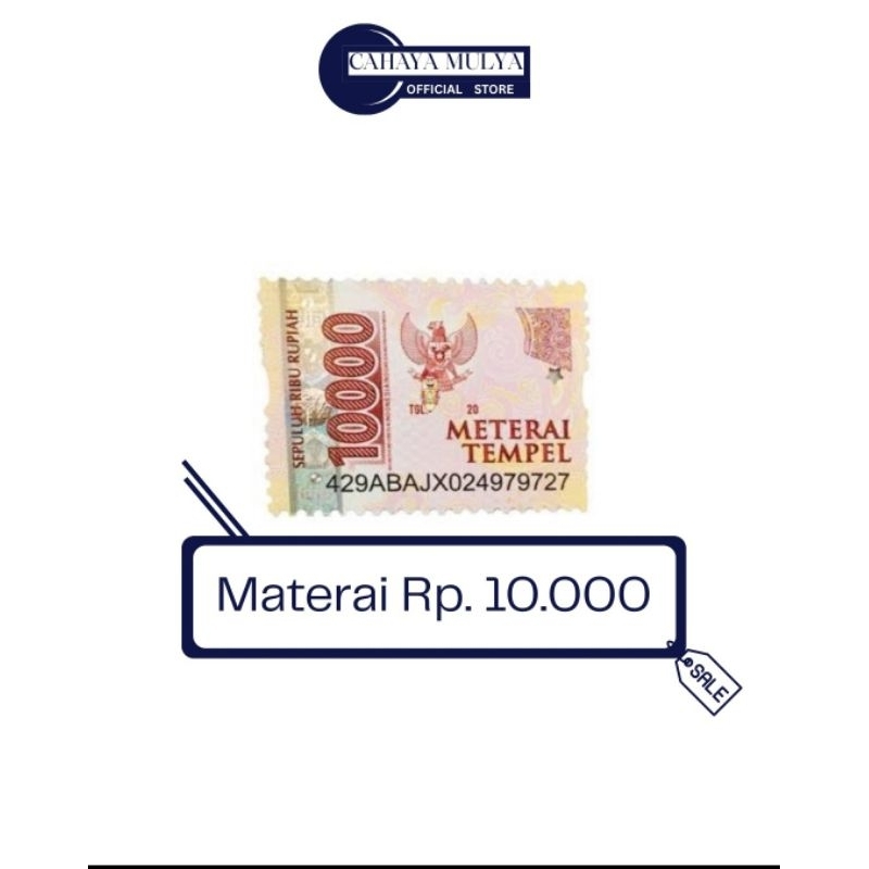 Jual Materai 10000 | Shopee Indonesia