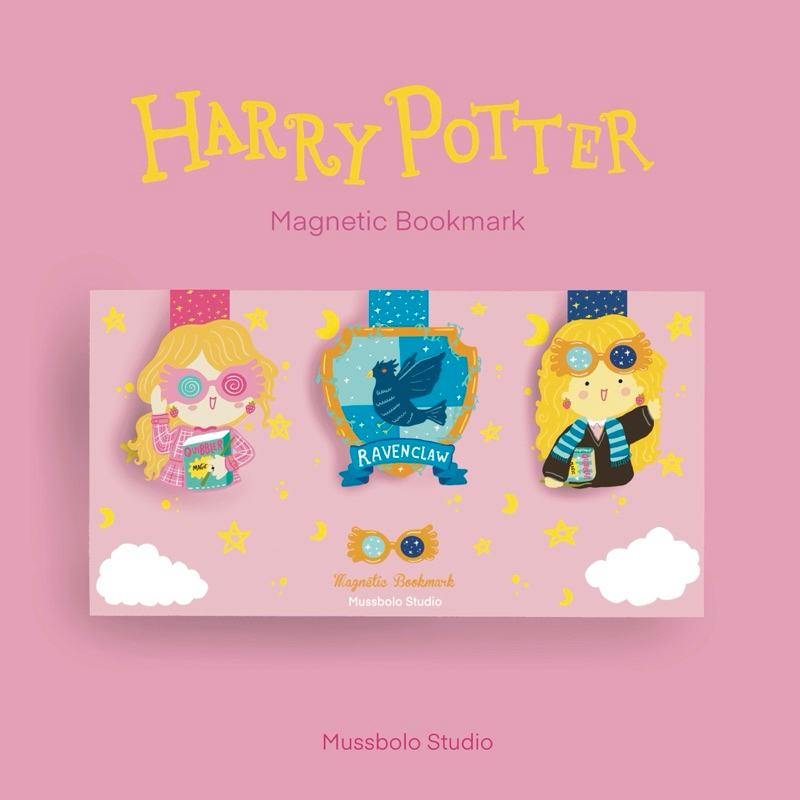 Jual Luna Lovegood magnetic bookmark set | Pembatas buku Harry Potter ...