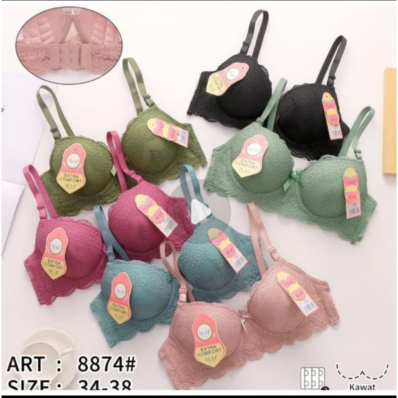 Jual BRA ABG 2027 KAWAT FULL BURKAT/BRA KAWAT KANCING 2/BRA FASHION ABG ...