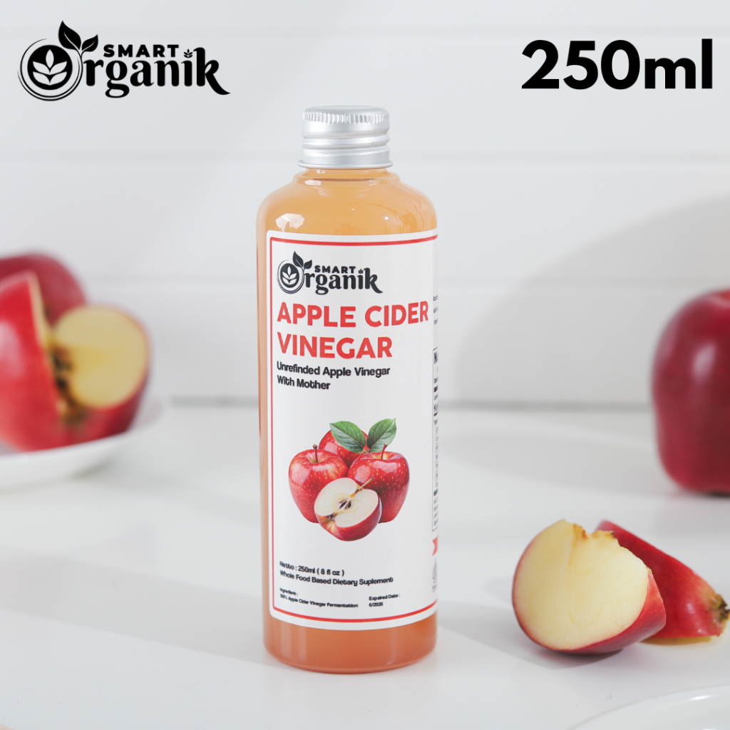 Jual Cuka Apel /Apple Cider 250ml Vinegar With Mother Cuka Sari Apel ...