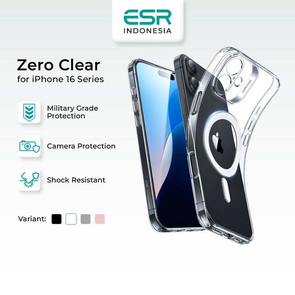 Jual ESR Zero Clear Case HaloLock iPhone 16 Plus/Pro/ProMax Case Casing ...