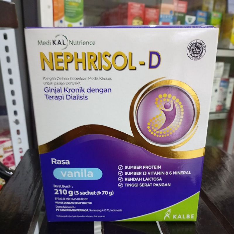 Jual Nephrisol - D 210g rasa vanila | Shopee Indonesia