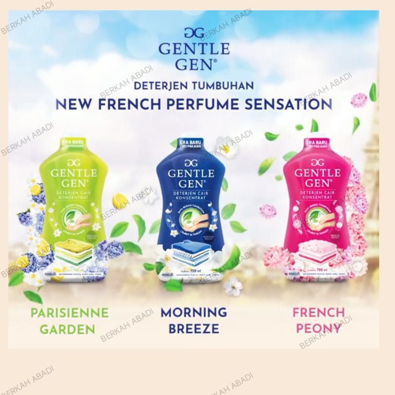 Jual [ 3 botol ] Gentle Gen botol 700ml deterjen cair tumbuhan no.1 di ...