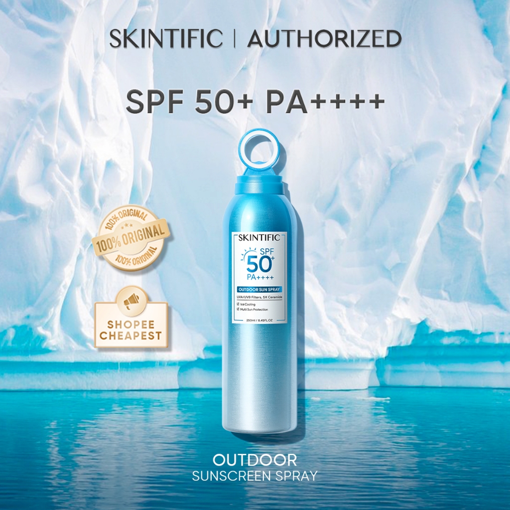 Jual [SKINTIFIC AUTHORIZED] Outdoor Sunscreen Spray SPF 50+ PA ...