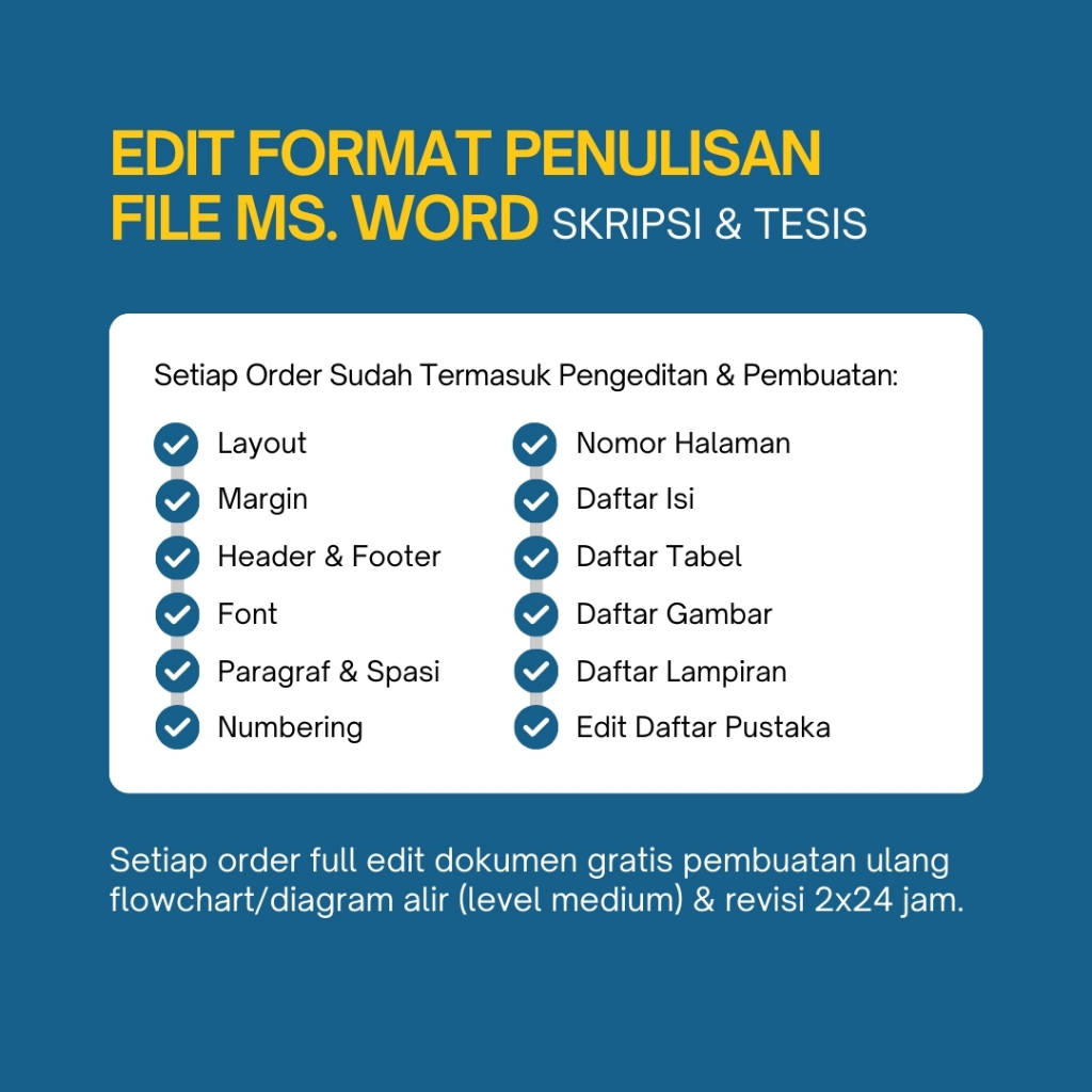 Jual Edit Format Penulisan File Ms. Word - Format A4 atau Format A4 ke ...