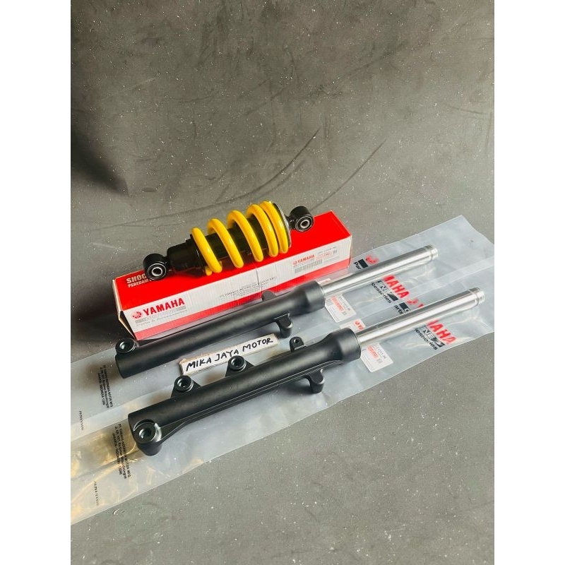 Jual Paket Shockbreker Kuning 2PV+As Shock Tabung Depan 2PV-50C Yamaha ...