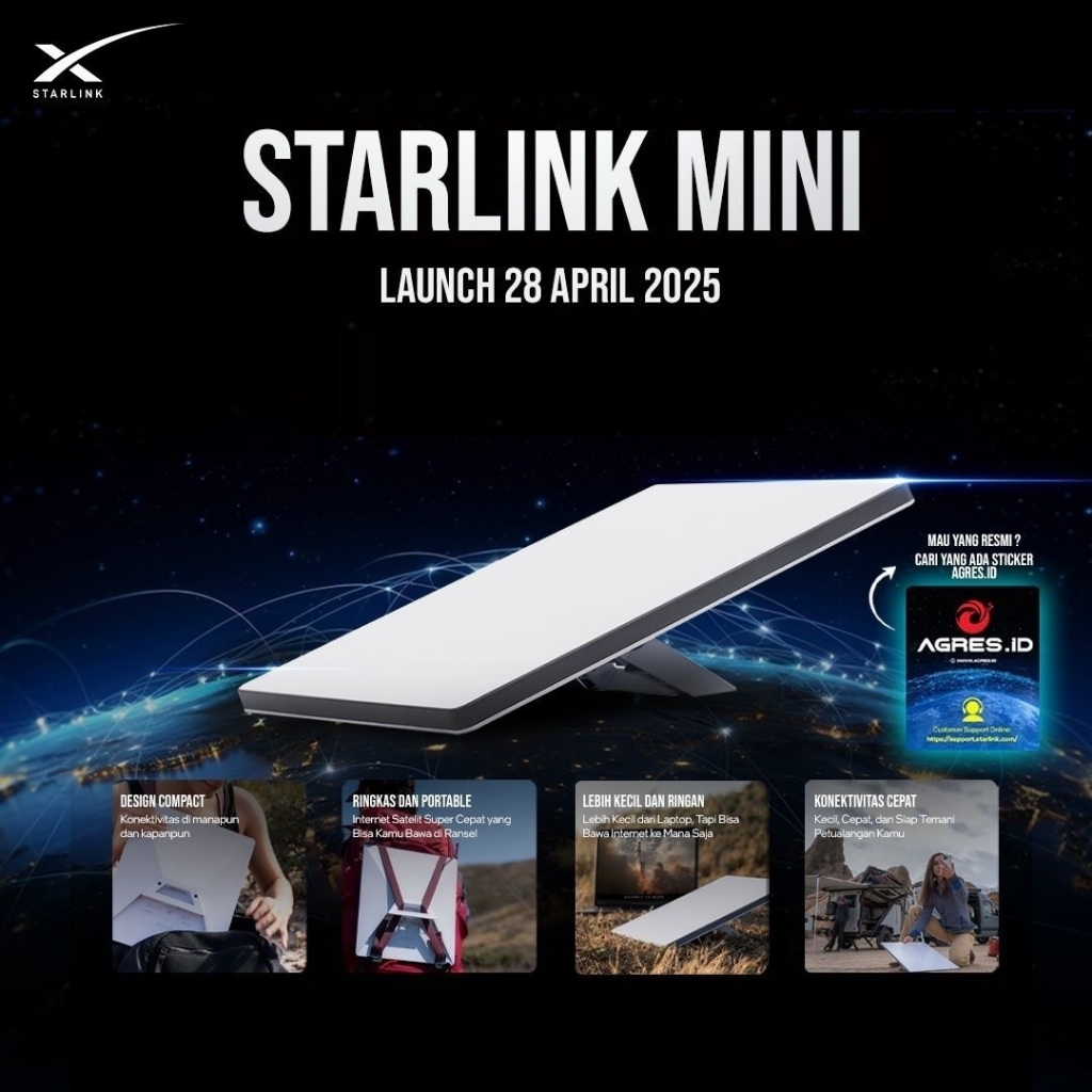 Jual STARLINK MINI Internet Kit Satellite Antenna & WiFi Router ...