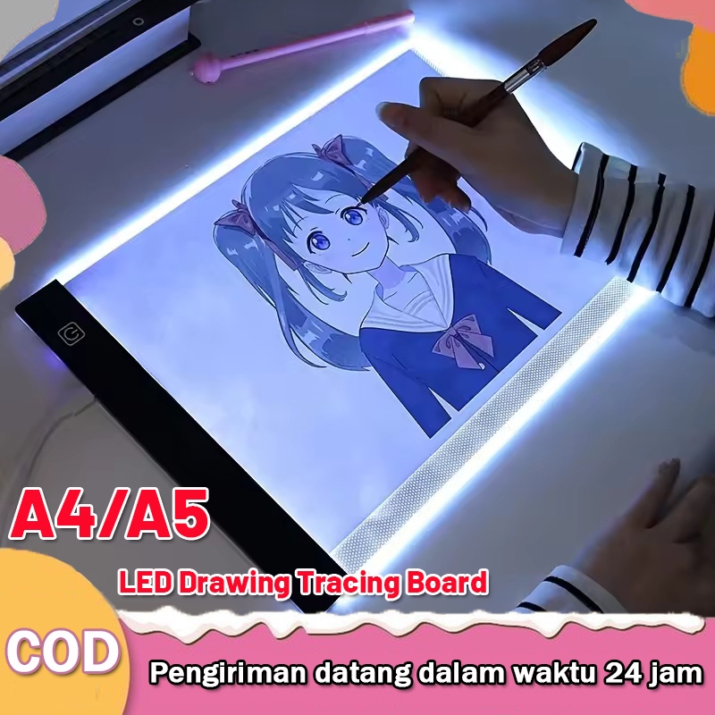 Jual A4/A5 LED Drawing Tracing Board Stensil Board LED Light Ultra Slim ...