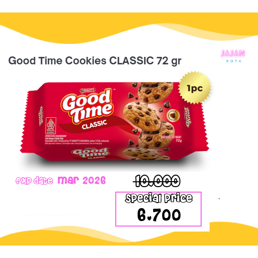 Jual Good Time Cookies Classic 72 gram | Shopee Indonesia