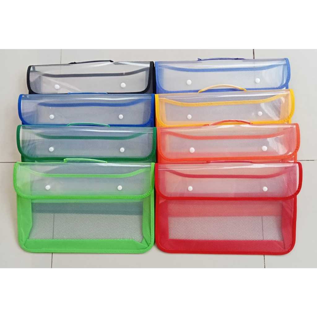 Jual MAP PLASTIK KANCING 2 JARING FOLIO [F4] / MAP TENTENG DOKUMEN/MAP ...