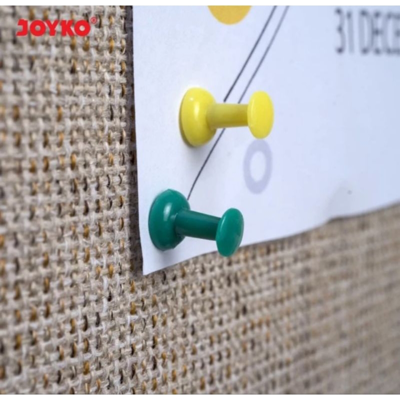 Jual Push Pin / Paku Mading / Paku Majalah Dinding /Paku Tusuk Joyko ...