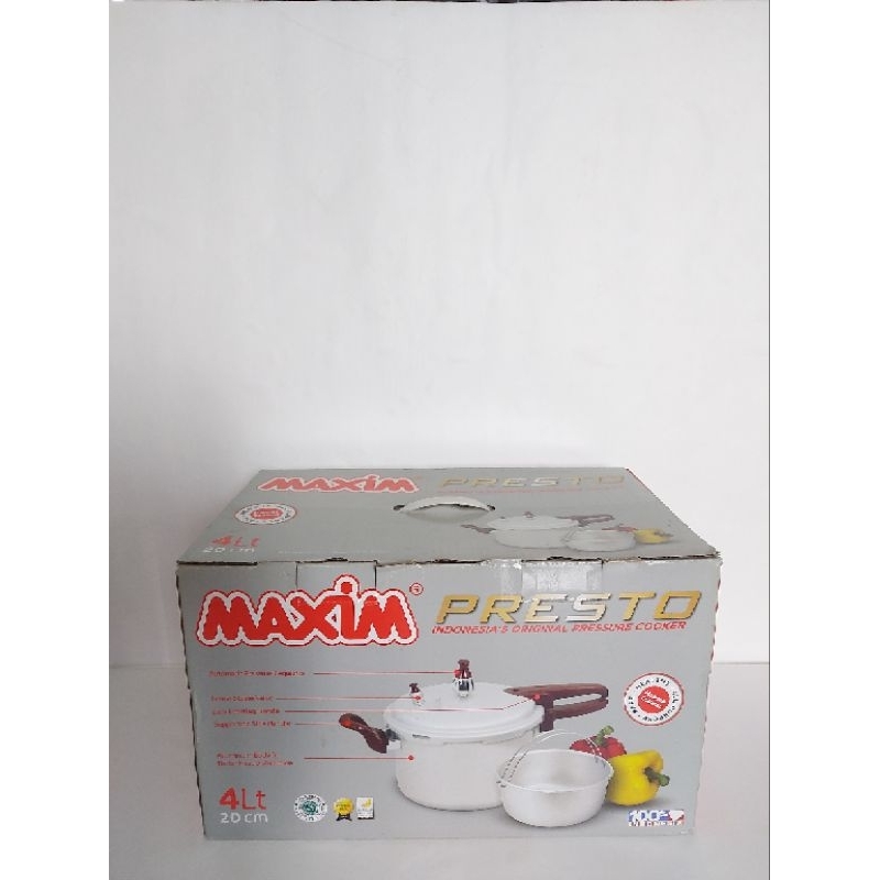 Jual MAXIM PANCI PRESTO FULLSET ORIGINAL (4Liter 20cm) | Shopee Indonesia