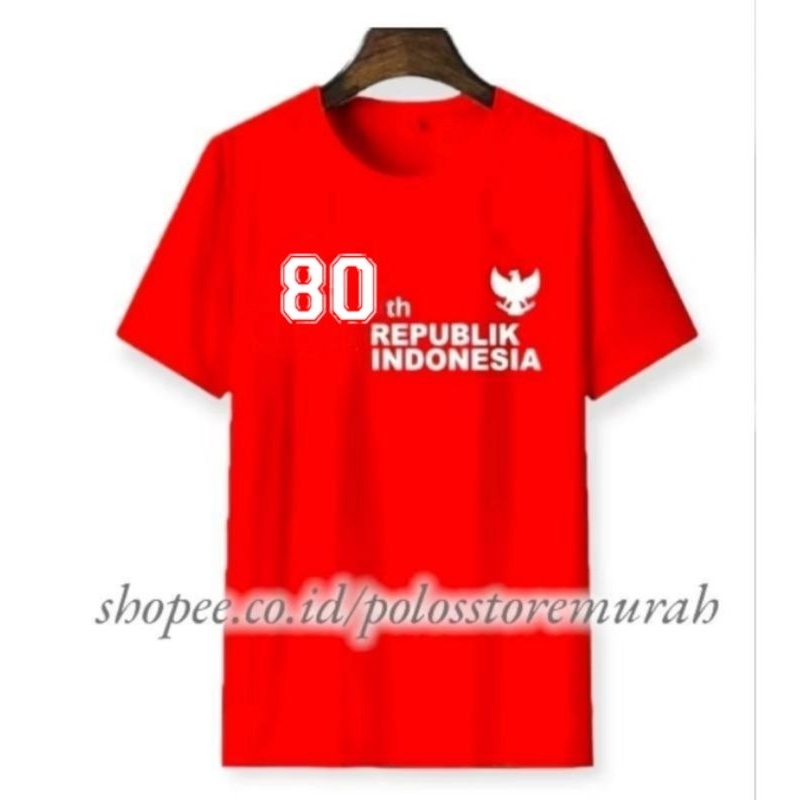 Jual KAOS HUT RI KE 80 HUT RI 17 AGUSTUS KAOS WANITA DAN PRIA UKURAN DEWASA HUT RI 80 PAKAIAN ...