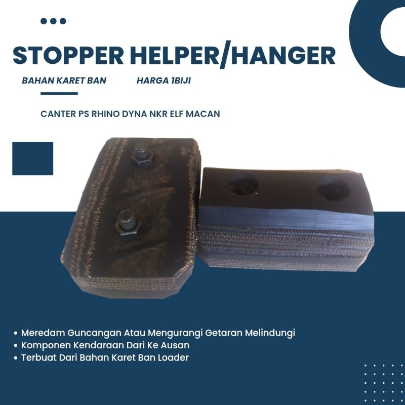 Jual karet stopper helper/hanger Ps canter rhino dyna dutro nkr elf macan harga 1biji | Shopee ...