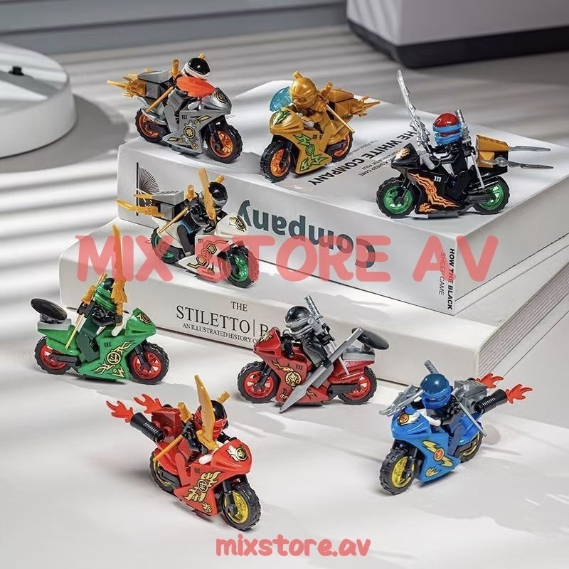 Jual Mainan Merakit Motor Dan Figur Balok Susun Mini TANPA BOX Mini ...