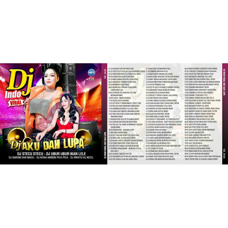 Jual kaset Mp3 AUDIO DJ HOUSE INDO VIRAL 2025 - Aku Dah Lupa | Shopee Indonesia