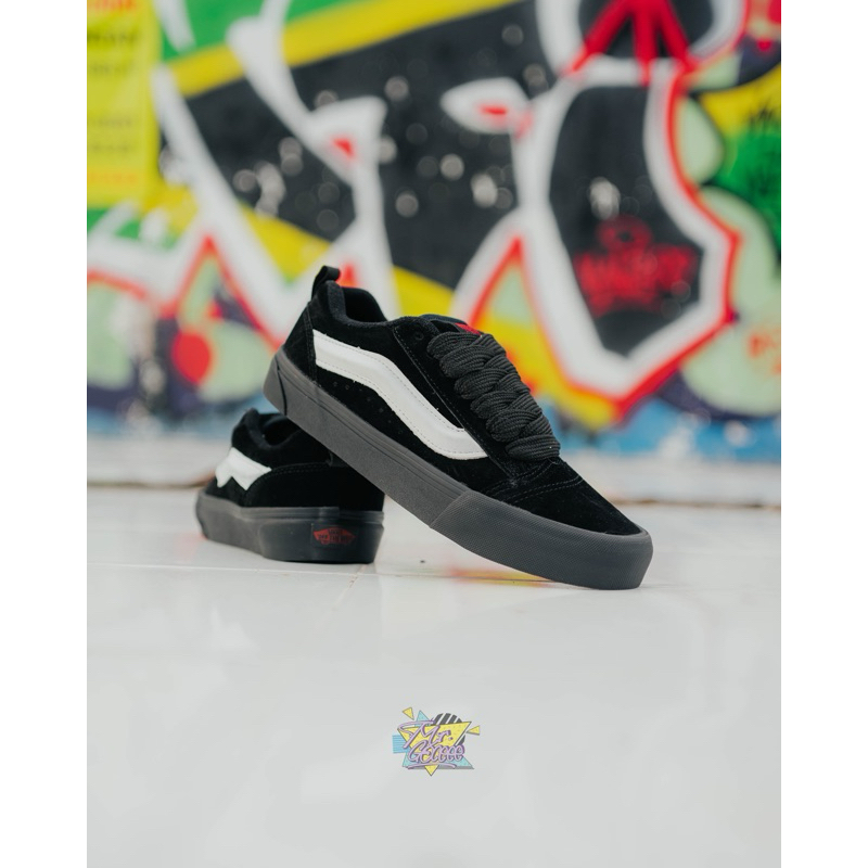 Jual KNU SKOOL BLACK BLACK WHITE ( CONTRAST ) 100% ORIGINAL | Shopee ...