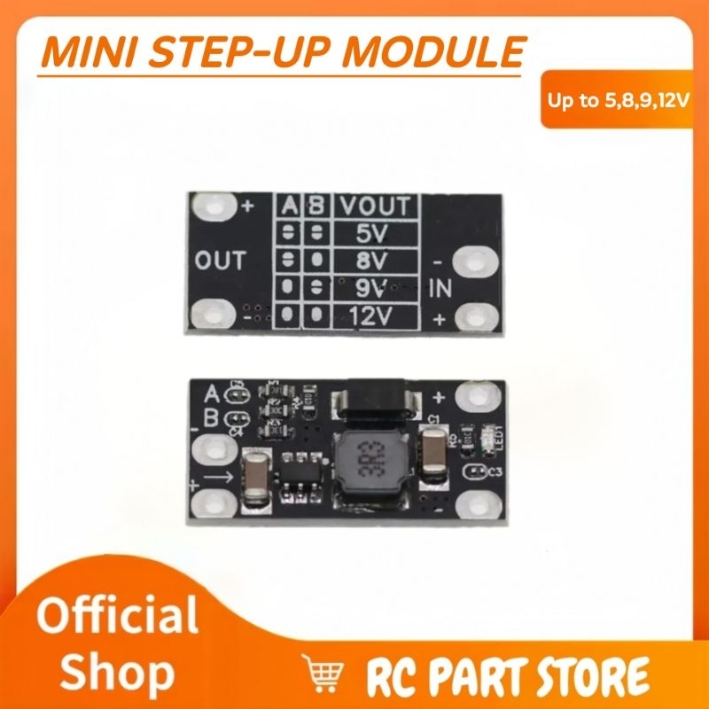 Jual Modul Step Up Mini Boost 3.7V ke 5V 8V 9V 12V | Shopee Indonesia