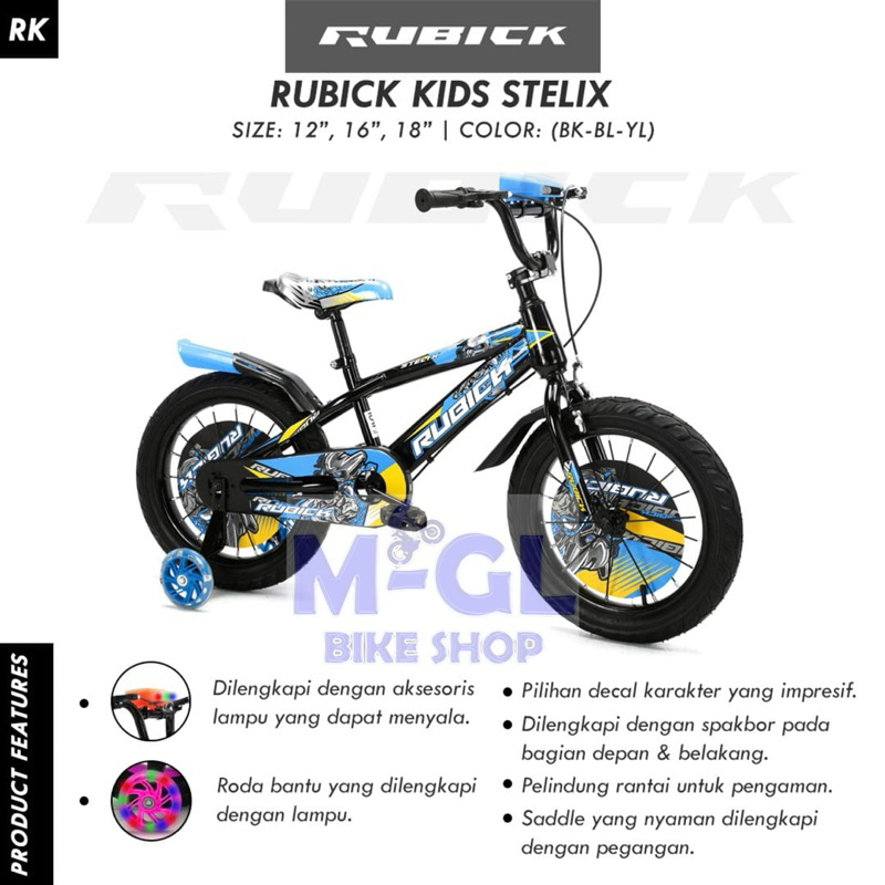 Jual Sepeda Anak Laki Murah BMX 12 16 18 Rubick Stelix | Shopee Indonesia