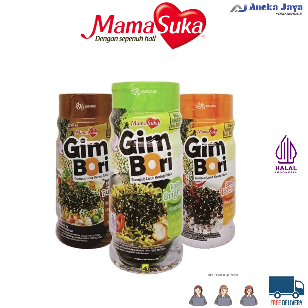 Jual Mamasuka Gimbori Rumput Laut Tabur Botol 30gr / Gimbori Rumput ...