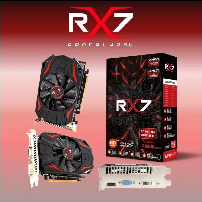 Jual VGA CARD RX7 R7 240 4GB GDDR5 128BIT REAL CAPACITY ORIGINAL ...