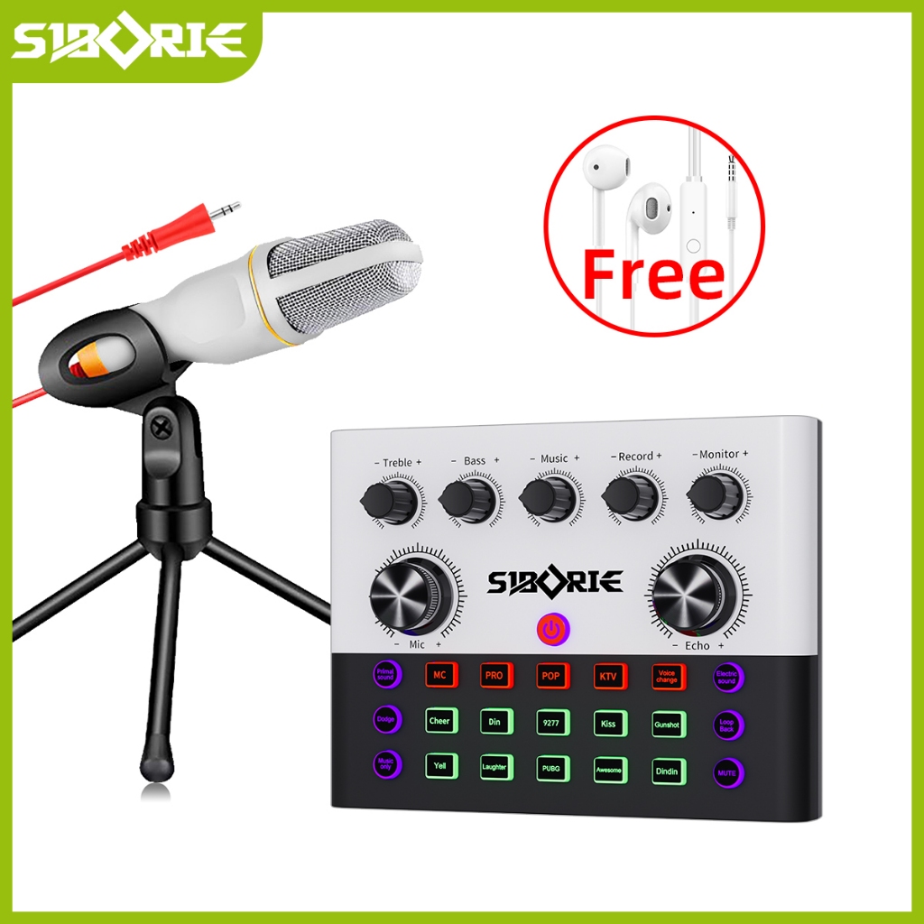Jual Siborie Soundcard F993+SF666 Mic+E10 Headset Paket Lengkap For ...