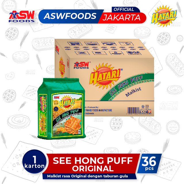 Jual Hatari See Hong Puff Original 245 gr ( 36 Pcs ) - Karton | Shopee ...