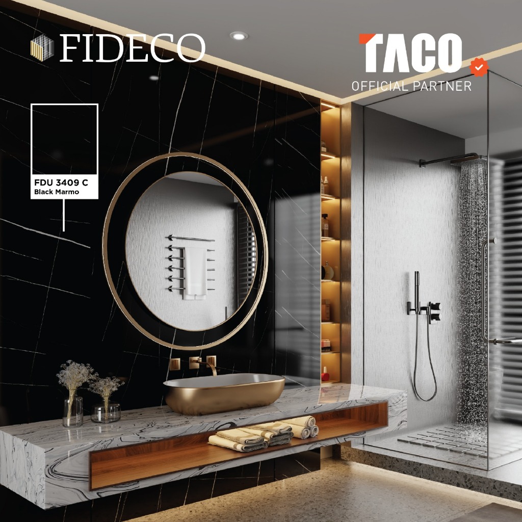 Jual TACO Fideco 2D Wall Panel Stone Series Tebal 3mm Ukuran 122cm x ...
